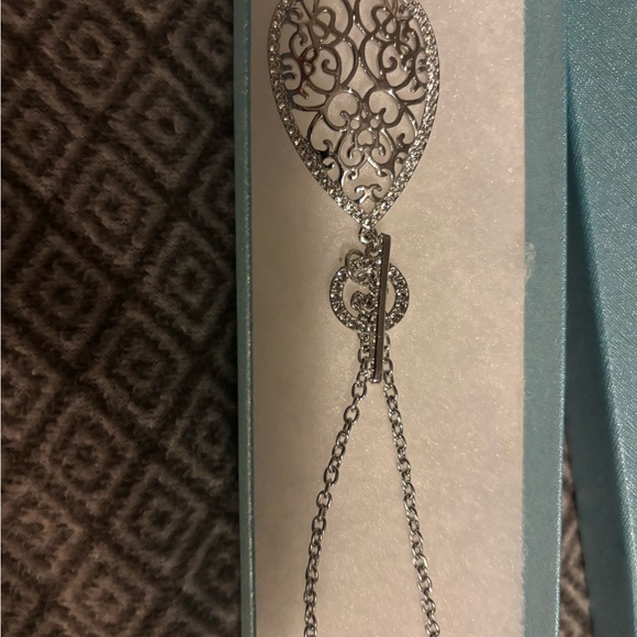 Swarovski | Jewelry | Swarovski Silver Key Pendant With Chain | Poshmark